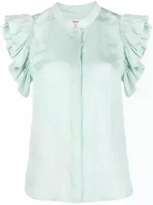 Zadig&Voltaire Ruffled-sleeve Blouse - Blue