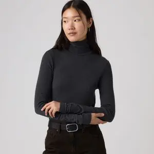 LEVI'S Mia Long Sleeve Layering Turtleneck Tee - Black