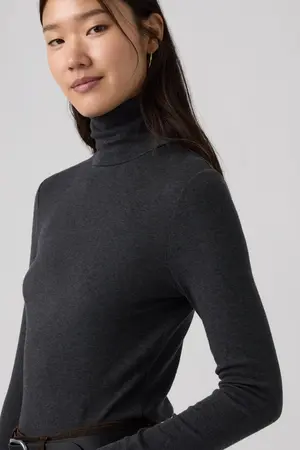 LEVI'S Mia Long Sleeve Layering Turtleneck Tee - Black