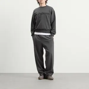 NO PROBLEMO Graphic Crewneck Sweatshirt