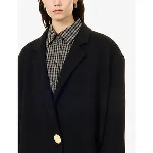 DARKPARK Magda Sartorial Longline Cashmere And Wool Coat