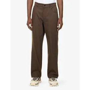 Moncler Gabardine Straight-leg Cotton Trousers