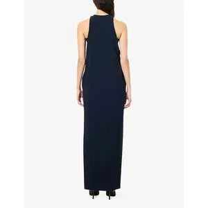 DARKPARK Milla Halter-neck Jersey Maxi Dress
