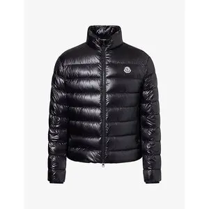 Moncler Sergesta Logo-badge Padded Jacket - Blavk