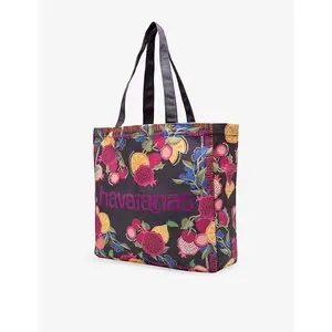 Havaianas Large Floral Print Beach Bag