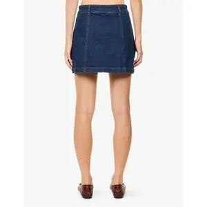 Paige Janelle A-line Denim Mini Skirt