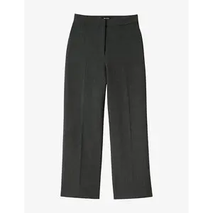 Whistles High-rise Straight-leg Stretch-woven Trousers
