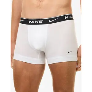 Nike Essential Pack Of Three Cotton-stretch Trunks