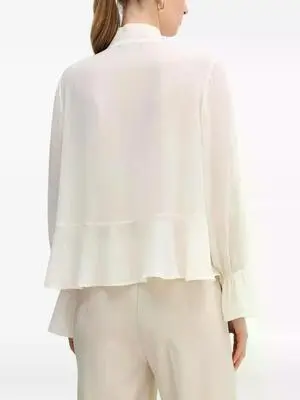 OUI Ruffled Tie Blouse