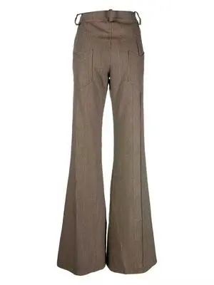 BARBARA BOLOGNA Checked Flared Trousers