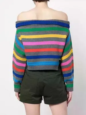 Monse Off-the-shoulder Cropped Jumper
