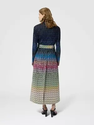 Missoni Viscose Lamé Duster Coat With Belt