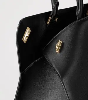 Cartier Leather Clash Tote Bag - Black
