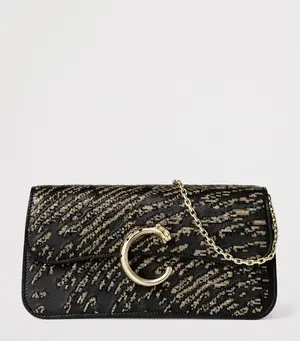Cartier Mini Sequinned Panthère C De Chain Bag