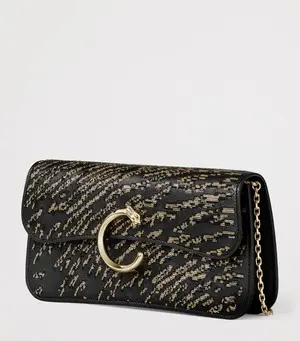 Cartier Mini Sequinned Panthère C De Chain Bag