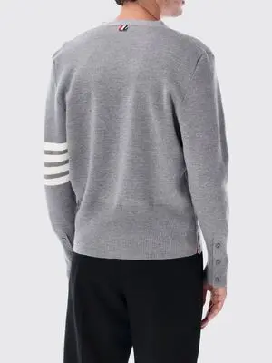Thom Browne 4-bar V-neck Virgin Wool Cardigan