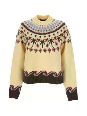 Alanui Sweet Winter Intarsia-knit Wool Sweater