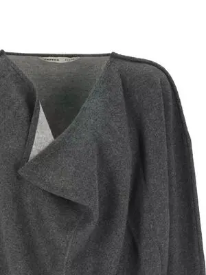 Carven Draped Long-sleeve Sweater