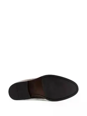 Brunello Cucinelli Suede Ankle Boots In Brown