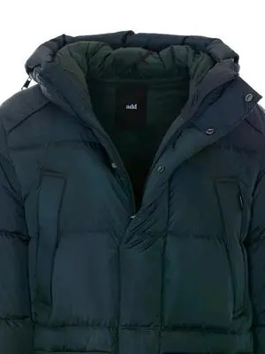 Add Nylongloss Quilted Hooded Coat