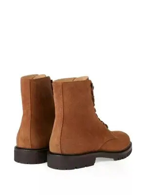 Brunello Cucinelli Lace-up Suede Ankle Boots