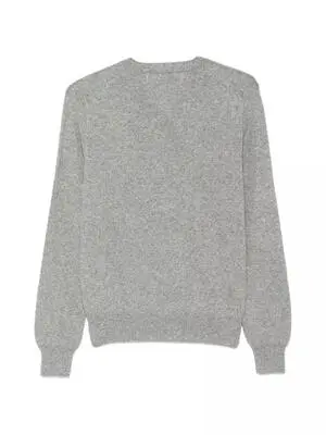 Play Comme Des Garcon V-neck Sweater With Heart Patch