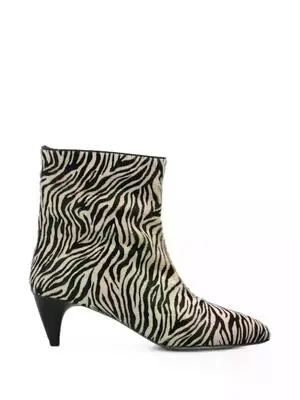 Isabel Marant Étoile Jiry Zebra-print Ankle Boots