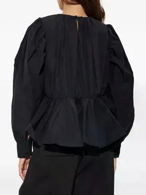 GANNI Puff-sleeves Blouse