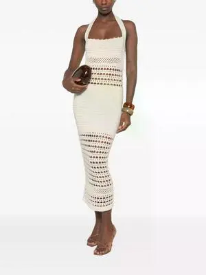 Retrofete Jaycee Crochet Halterneck Dress