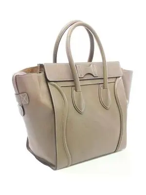 Celine 2010-2026 Mini Drummed Calfskin Luggage Tote Bag