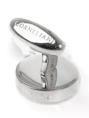 Corneliani Crystal-embellished Cufflinks - Silver
