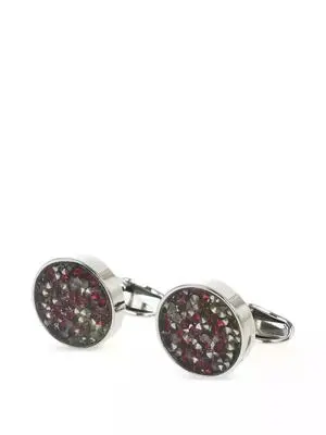 Corneliani Crystal-embellished Cufflinks - Silver