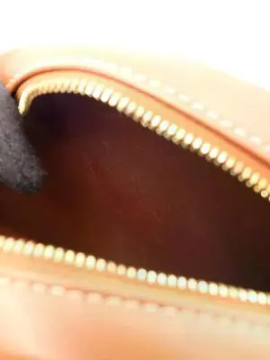 Celine 2020-2026 Small Calfskin Cuir Triomphe Oval Crossbody Bag - Brown