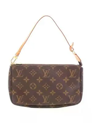 LOUIS VUITTON 2003 Monogram Pochette Accessoires Shoulder Bag - Brown