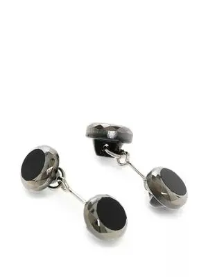 Corneliani Swarovski Crystal Cufflinks - Silver