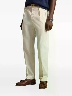 Polo Ralph Lauren Double-pleated Cotton Trousers