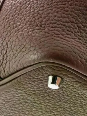 Hermès Picotin Lock Bag Clemence Pm Bucket Bag - Grey