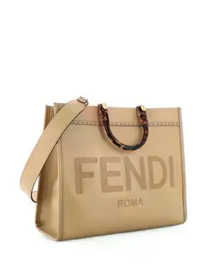 Fendi Sunshine Shopper Medium Leather Tote Bag