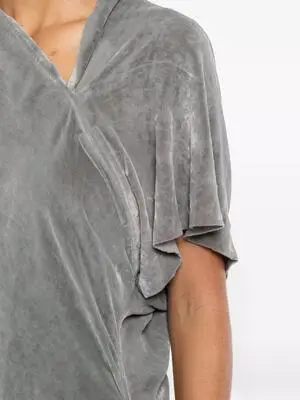 Rick Owens Seb Dress Asymmetrical Velvet Gown