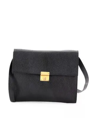 Hermès Clic Wallet On Strap Chevre Mysore 16 Shoulder Bag - Black