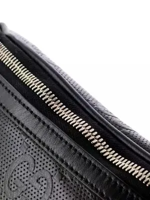Gucci Gg Embossed Perforated Leather Belt Bag