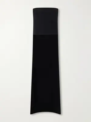 JIL SANDER Cropped Wool-blend Blouse With Train
