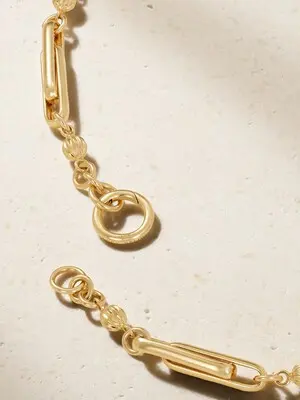 LUCY DELIUS 14-karat Yellow Stirrup Link Necklace
