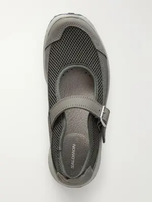 SALOMON Rx Marie-jeanne Mesh & Leather Sandals - Gray