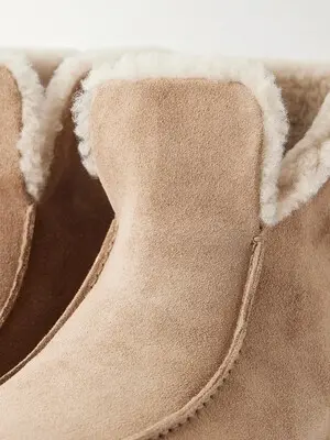 Legres 52' Shearling-trimmed Suede Ankle Boots