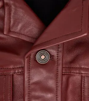 Amiri Vintage-cut Leather Jacket