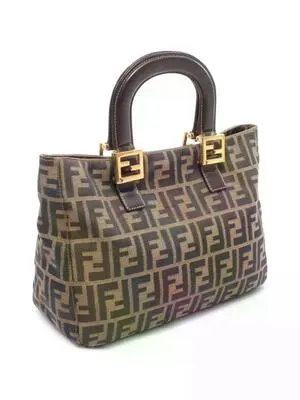 Fendi Zucca Handbag - Brown
