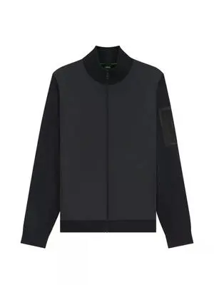 BOSS Hybrid Jacket With Knitted Sleeves And Back