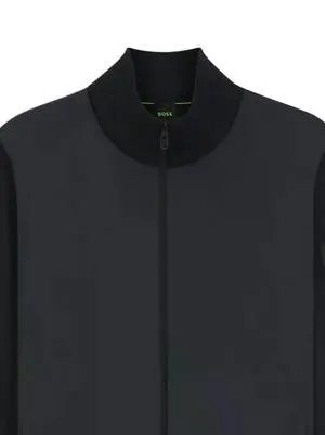 BOSS Hybrid Jacket With Knitted Sleeves And Back