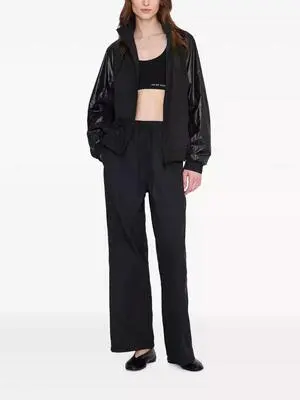 ANINE BING Reza Jacket With Contrasting Coated Sleeves